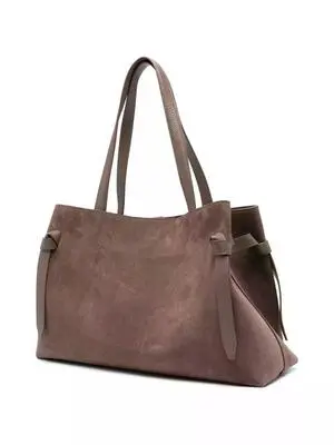 Yuzefi Gyoza Suede Knotted-strap Tote Bag