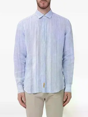 B.D.BAGGIES Striped Cotton Shirt - Blue