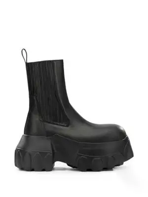 Rick Owens Platform Ankle Boots - Black
