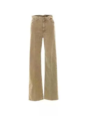 DONDUP Corduroy Wide-leg Jeans - Neutrals