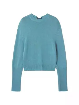 LANVIN Cashmere Sweater With Bow Detail - Blue