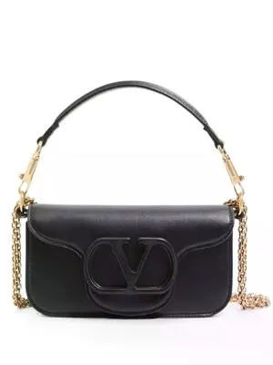 Valentino Garavani Vlogo Leather Shoulder Bag