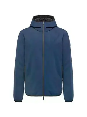 Moncler Hooded Logo-patch Jacket - Blue