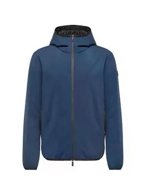 Moncler Hooded Logo-patch Jacket - Blue