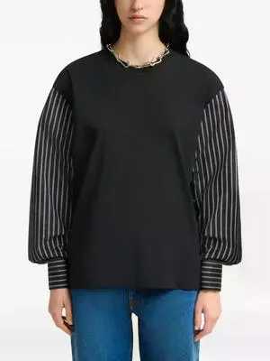Marni Striped-sleeve T-shirt