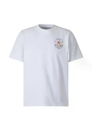 Casablanca Graphic-print Cotton T-shirt - White