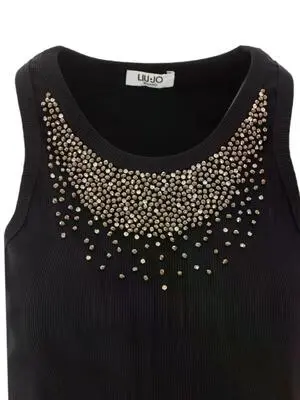Liu Jo Strass-embellished Ribbed Top