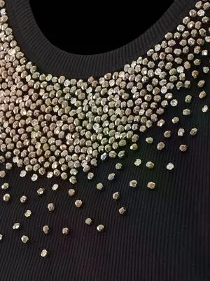 Liu Jo Strass-embellished Ribbed Top