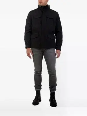 POCHE PARIS Faux-fur Trim Field Jacket