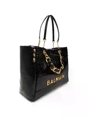 Balmain Monogram-embossed Tote Bag