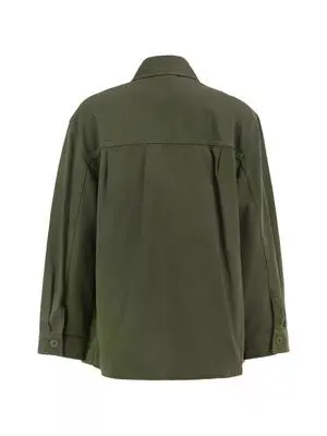 Max Mara Embroidered-patch Cotton Jacket
