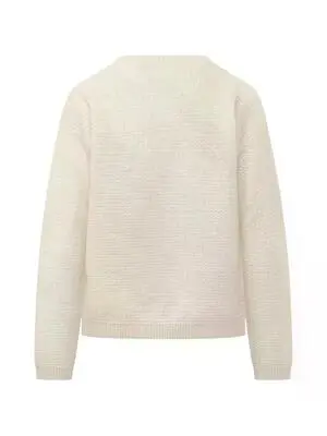 Fabiana Filippi Textured Knit Crew Neck Sweater - Neutrals