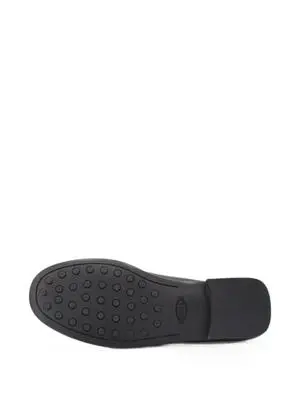TOD'S Gommino Leather Loafers - Black