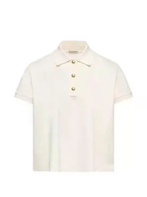 Moncler Logo-patch Polo Shirt - Neutrals