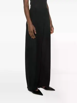 Fabiana Filippi Monili-embellished Wide-leg Trousers - Black