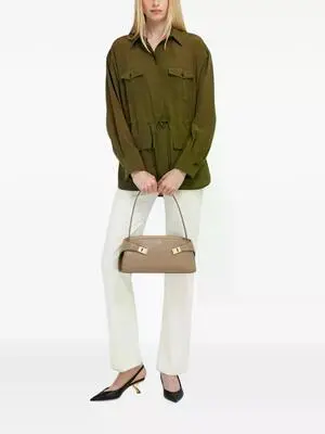 FERRAGAMO Gancini Leather Shoulder Bag