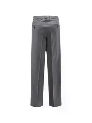 AMARANTO Pleated Straight-leg Trousers