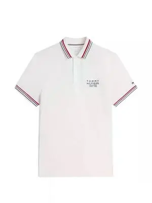 Tommy Hilfiger Logo-detail Polo Shirt - White
