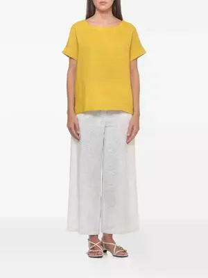 EMME Linen Short-sleeved Blouse