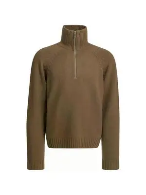 TOM FORD Cashmere Half-zip Sweater - Brown
