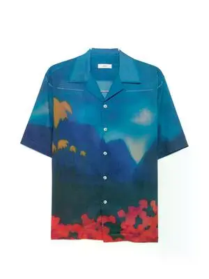 Commas Midnight Horizon Camp-collar Shirt