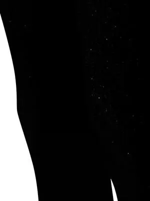 TOM FORD Sequin-embellished Ribbed Knit Trousers - Black
