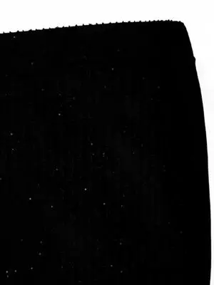 TOM FORD Sequin-embellished Ribbed Knit Trousers - Black