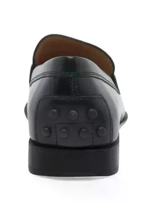 TOD'S Logo-plaque Leather Loafers