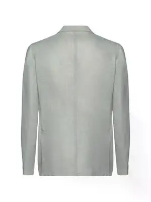 Eleventy Single-breasted Notched-lapels Jacket - Grey