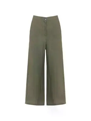 EMME Linen Trousers - Green