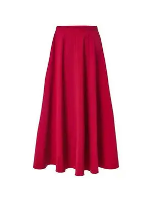 Carolina Herrera Half-circle Midi Skirt - Red