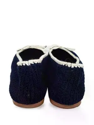 Miu Miu Crochet Cap-toe Ballet Flats