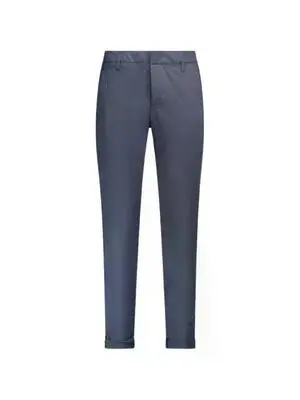 DONDUP Turn-up Cuffs Trousers - Blue