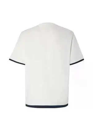 Fendi Logo-embroidered Contrast-trim T-shirt