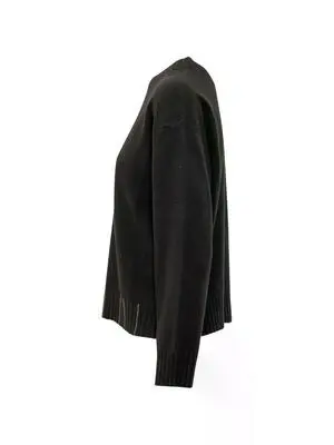Fabiana Filippi Embellished Ribbed Crew Neck Sweater - Black