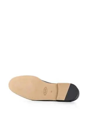 TOD'S Logo-lettering Leather Loafers