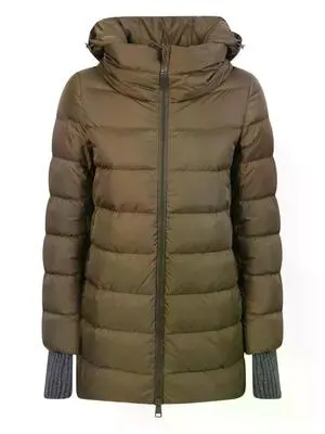 Herno Ribbed-cuff Hooded Padded Coat