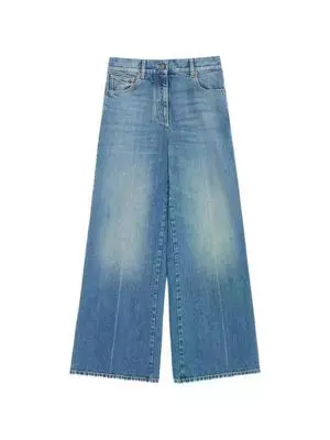 Valentino Garavani Whiskering-effect Jeans - Blue