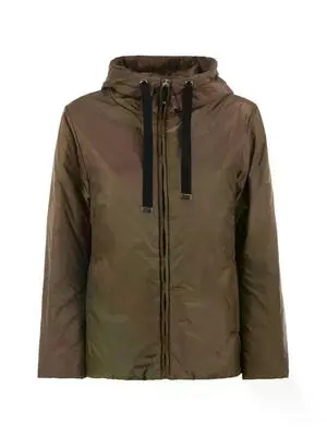 Max Mara Padded Drawstring-hood Jacket - Brown