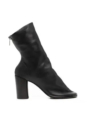 LEMAIRE Leather Ankle Boots - Brown