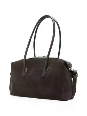 Yuzefi Brioche Duffle Suede Leather Shoulder Bag