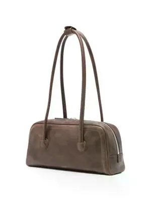 MARGESHERWOOD Debossed Logo Leather Shoulder Bag