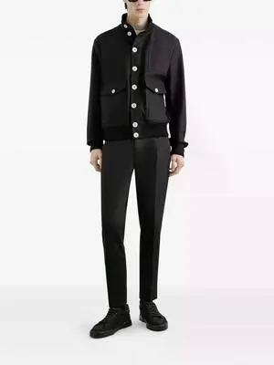 Dolce & Gabbana Cotton Gabardine Trousers - Black
