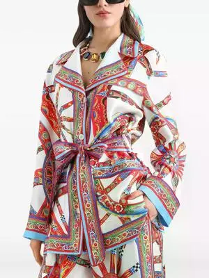 Dolce & Gabbana Carretto-print Silk Twill Vanity Shirt