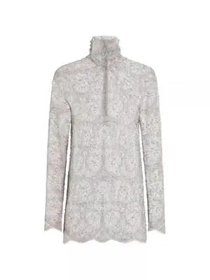 Dolce & Gabbana High-neck Blouse - Grey