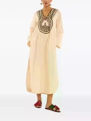 La DoubleJ Embroidered Twin Flame Dress