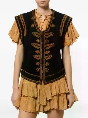 MARANT ETOILE Sleeveless Embroidered Jacket