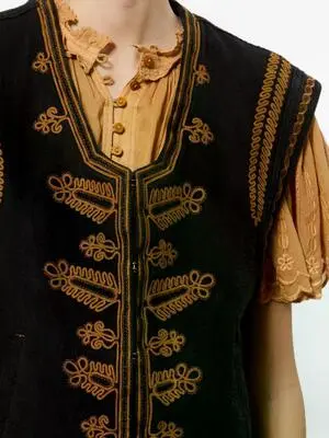 MARANT ETOILE Sleeveless Embroidered Jacket