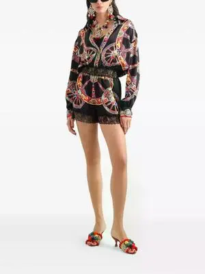 Dolce & Gabbana Carretto-print Lightweight Satin Jumpsuit