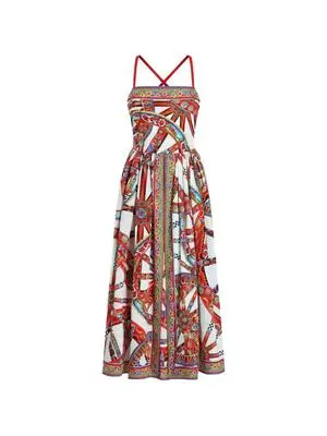 Dolce & Gabbana Carretto-print Poplin Short Dress